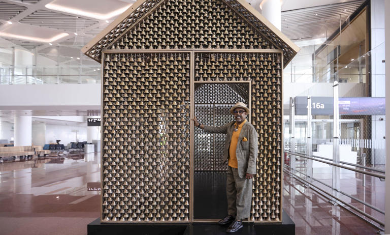 Artist Paresh Maity brings he(art) and soul to Noida International Airport