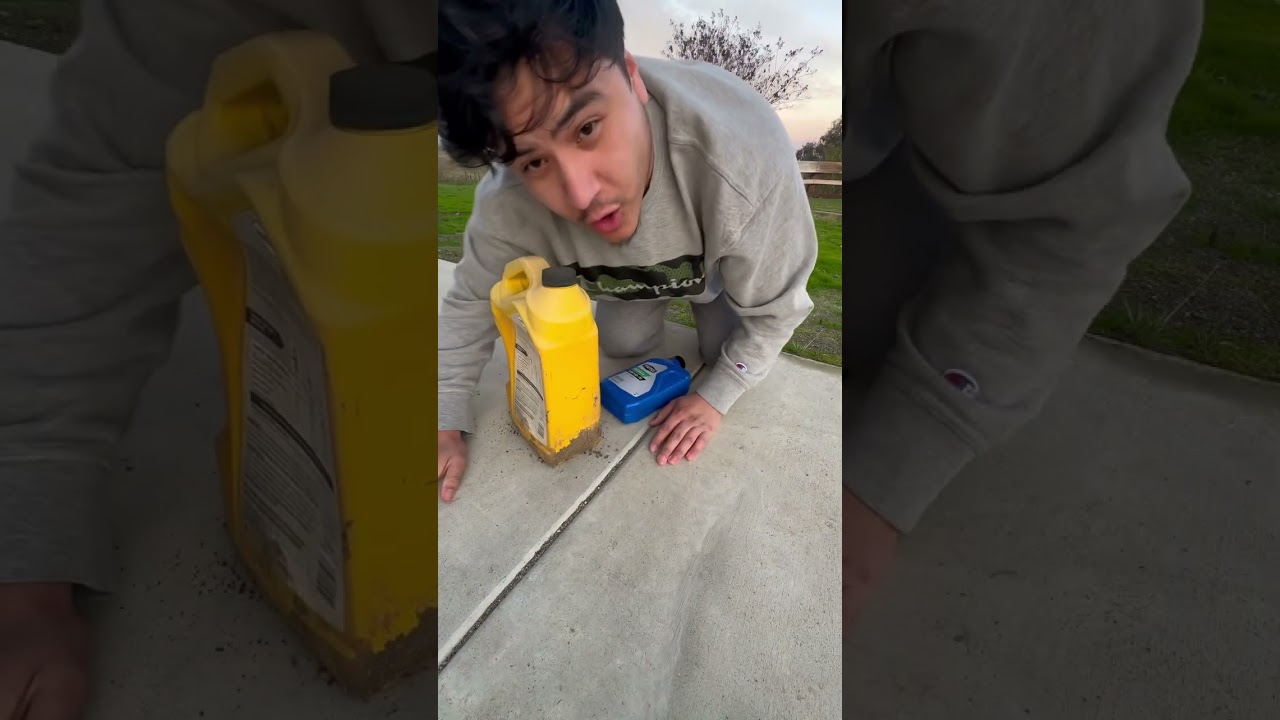 Removing oil stains instantly