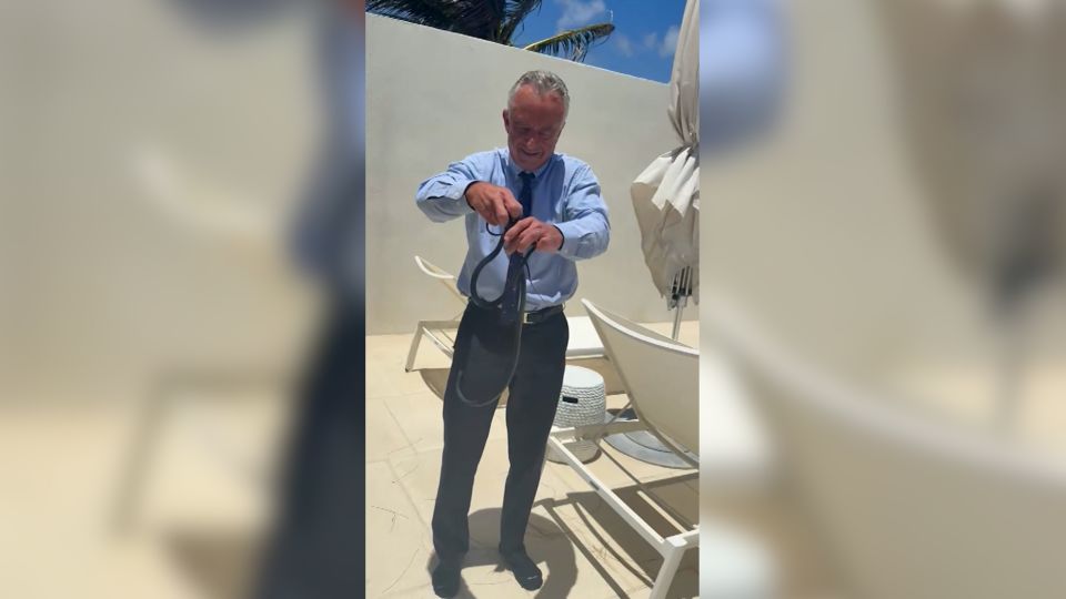 Video shows RFK Jr. handling two snakes