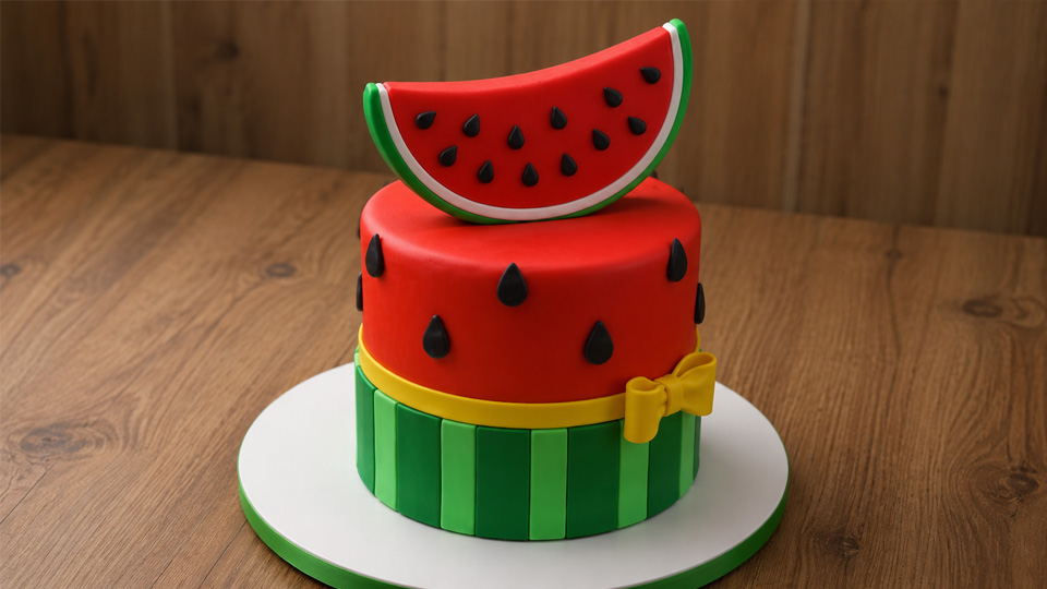 Fresh summer cake decorating idea