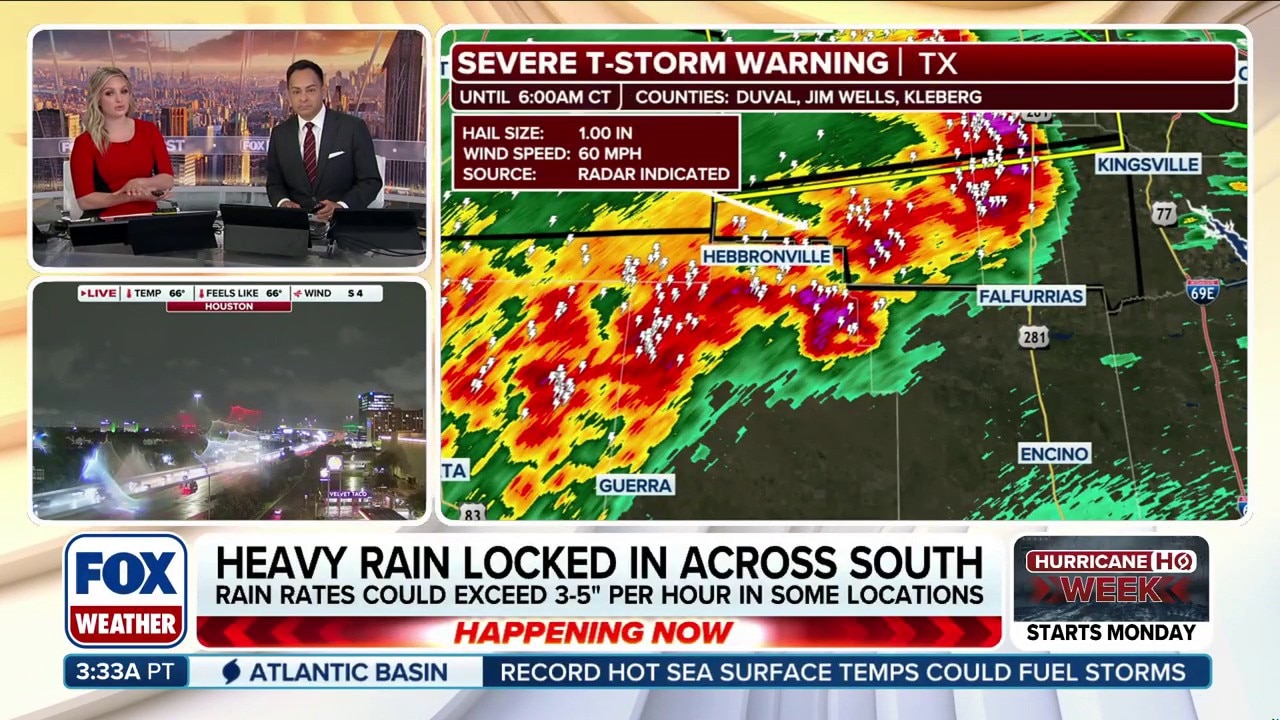 Flash flooding swamps waterlogged Texas, the South as heavy rain slams ...