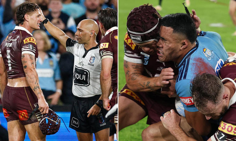 Commentators slam the controversial to send off Kalyn Ponga in Origin ...