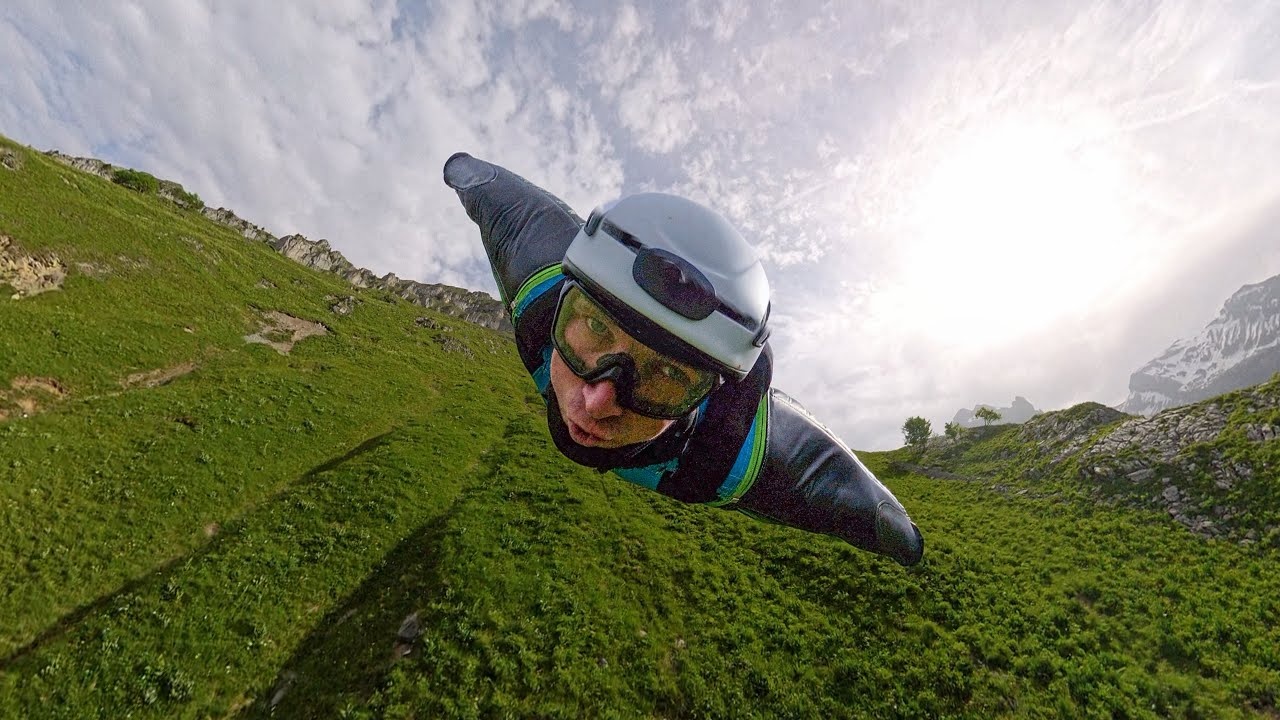 One tiny mistake during this wingsuit flight and everything ends instantly