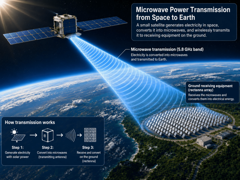 Japanese scientists want to generate electricity in space and beam it ...