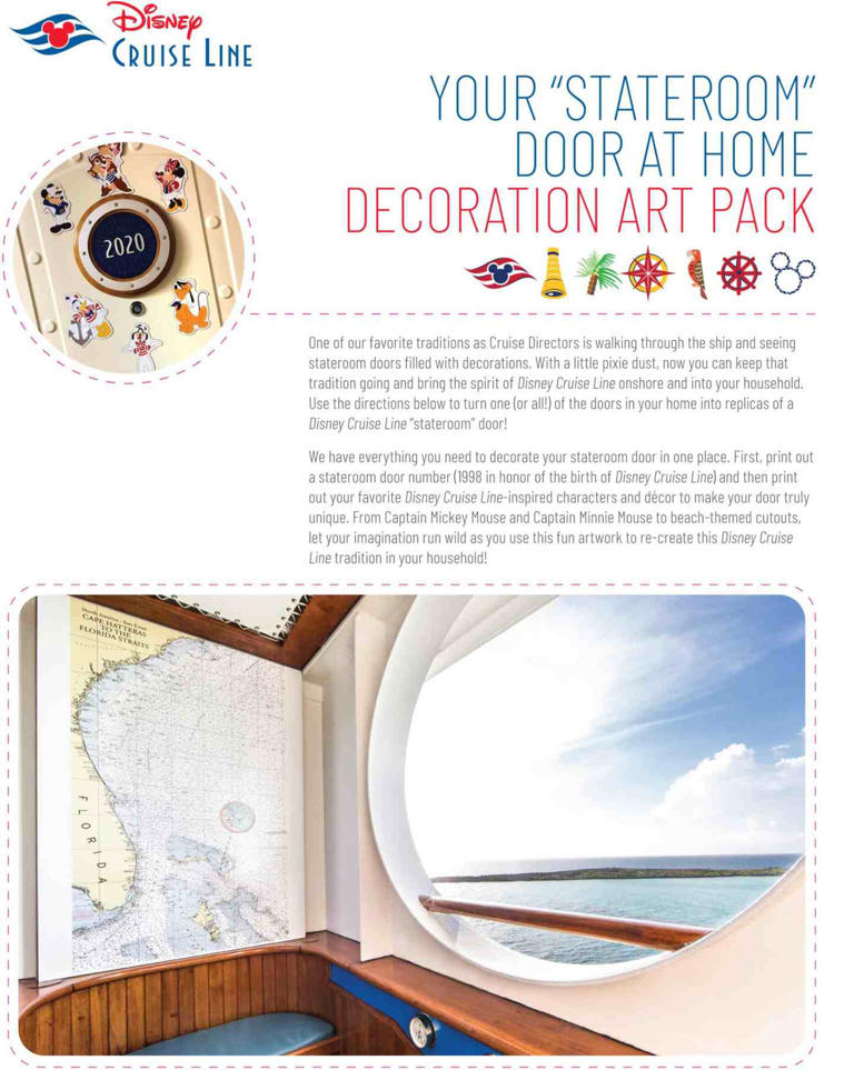 Ideas for Disney cruise door decorations