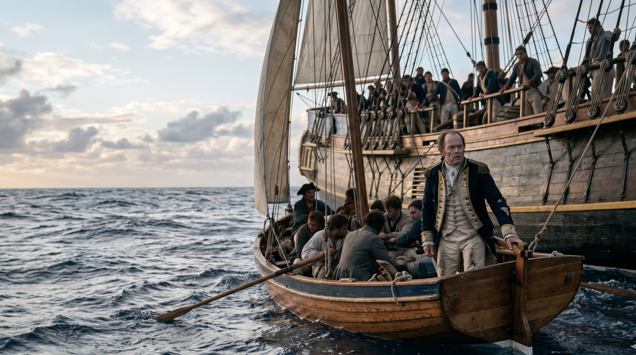 This video shows Bligh cast into the Pacific with death waiting on ...