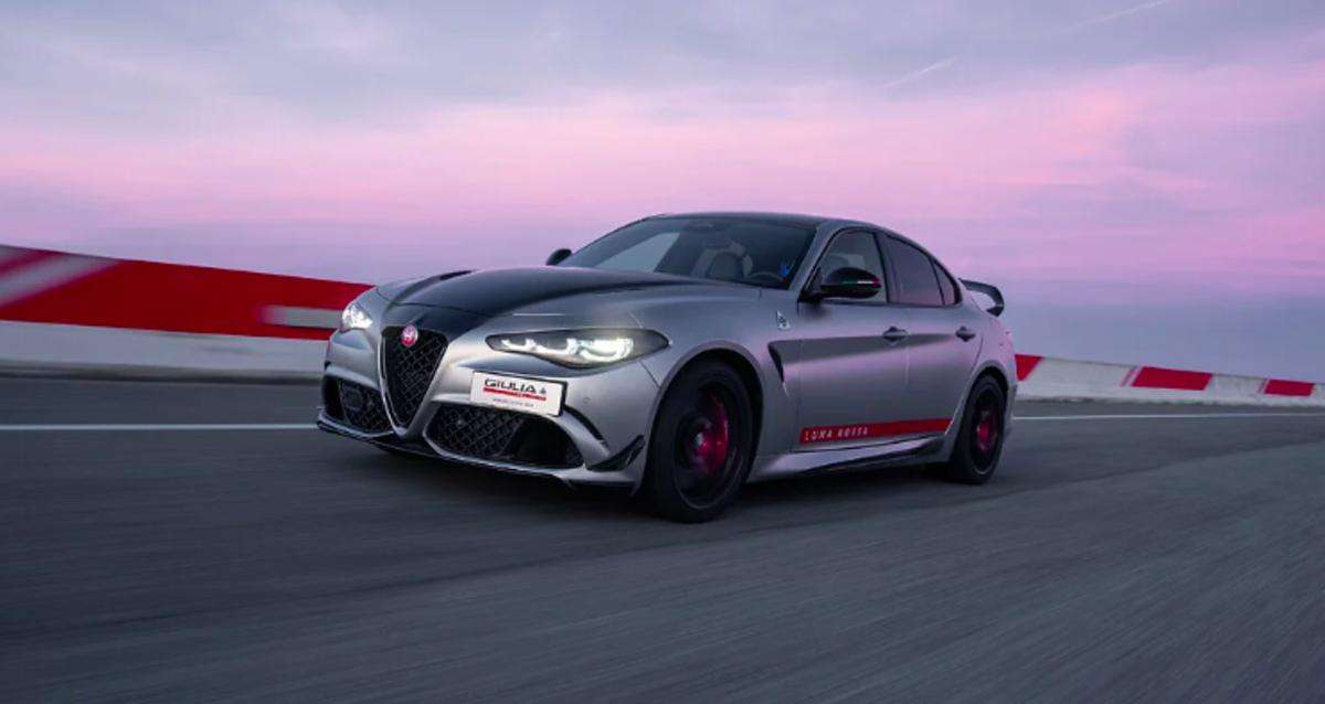 Alfa Romeo Giulia Quadrifoglio Luna Rossa: debutto in pista a Balocco