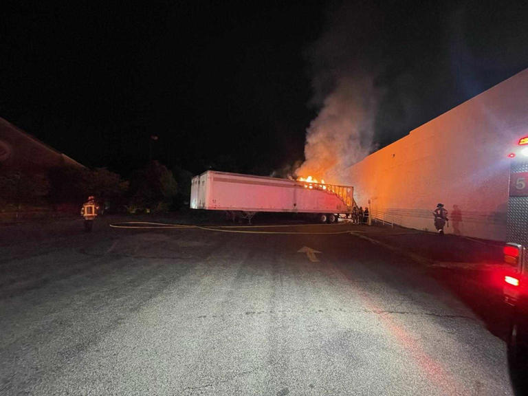 Fire damages storage trailer outside Lovelady Thrift Store in Clay