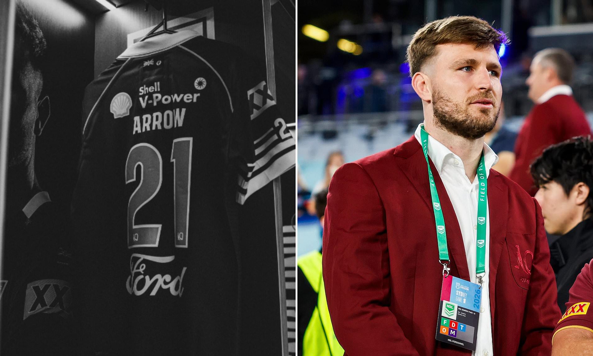 Queensland Origin team make Jai Arrow their honorary 21st player in ...