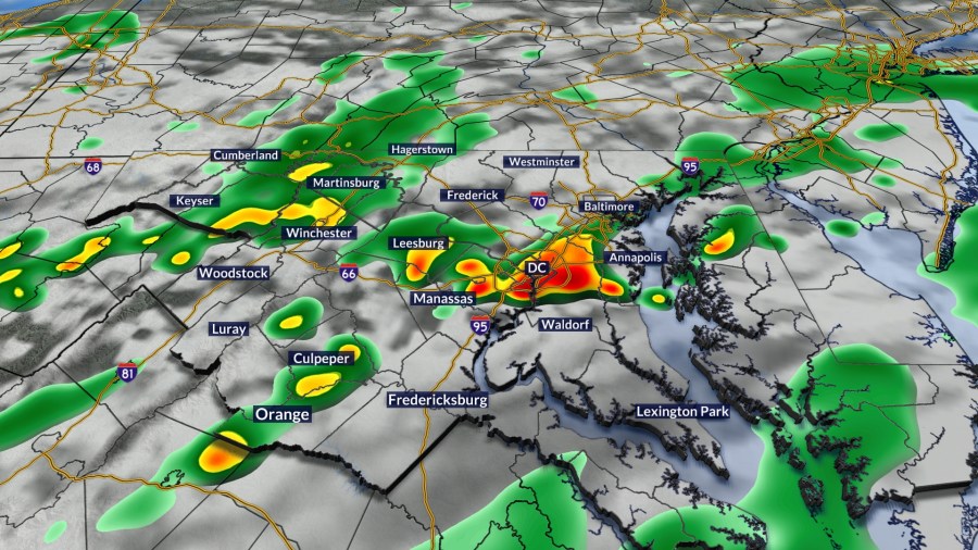 Some heavy rain, storms possible later today