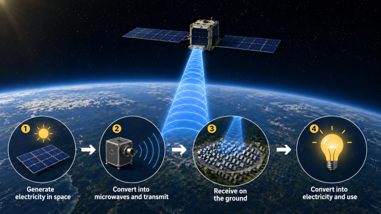 Japanese scientists want to generate electricity in space and beam it ...