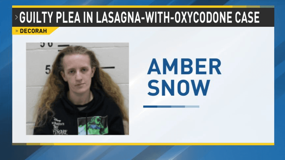 Decorah woman pleads guilty in lasagna-with-oxycodone case