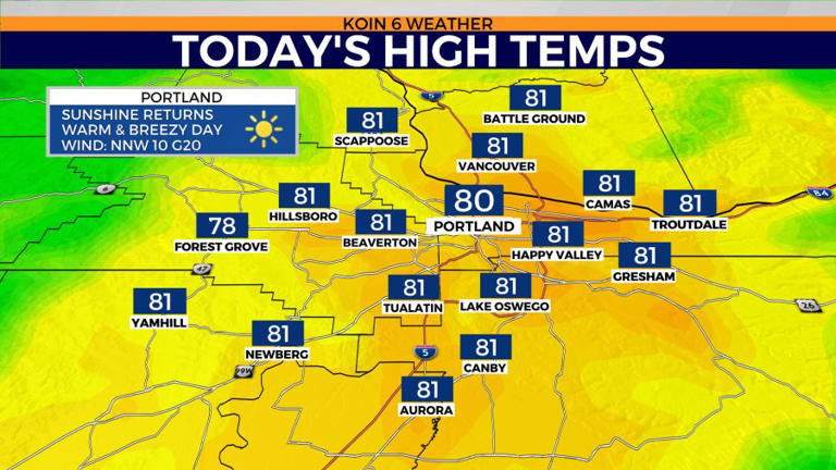Warm to the west, stormy out east Wednesday in the PNW