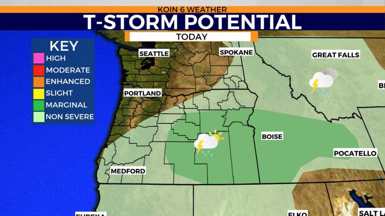 Warm to the west, stormy out east Wednesday in the PNW