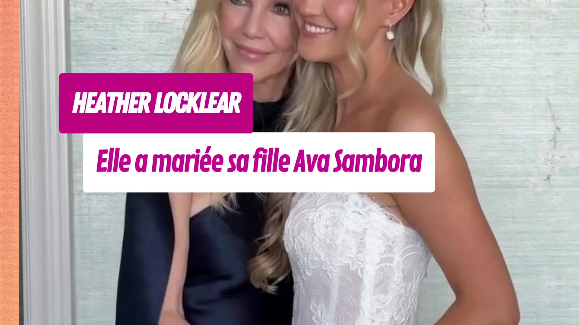 La fille d'Heather Locklear, Ava Sambora, s'est mariée