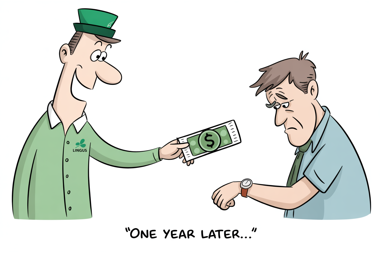 Aer Lingus issued her voucher but ghosted her husband for over a year