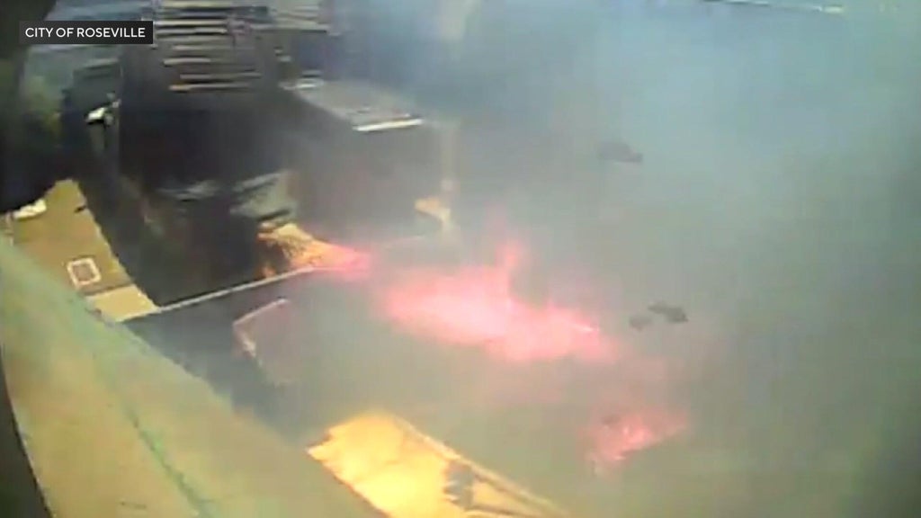 Roseville video shows lithium-ion battery ignite in garbage truck