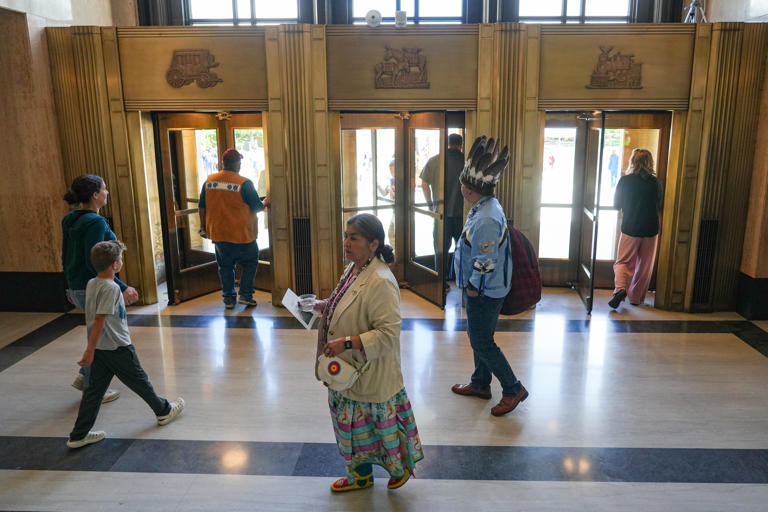 Indigenous art installation unveiled at Oregon State Capitol Plaza