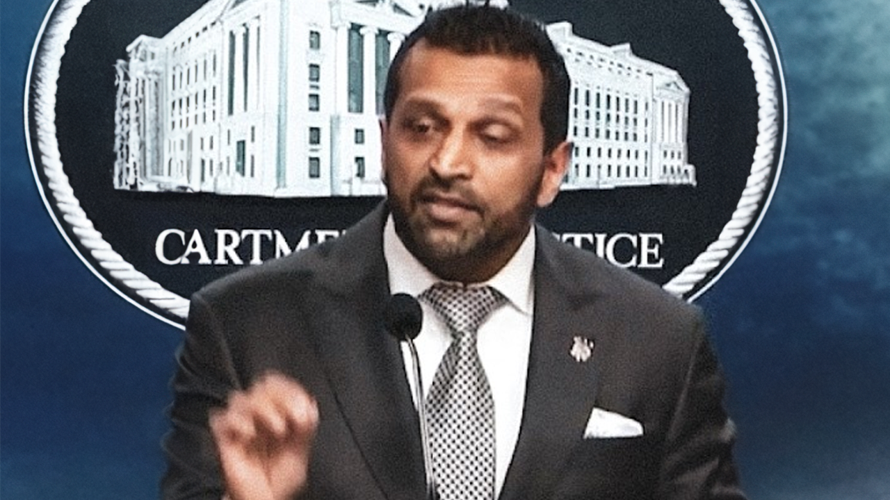 Kash Patel snaps at reporter on live TV