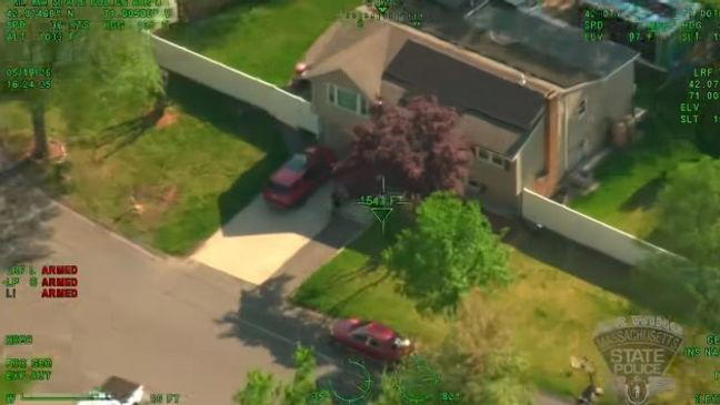 Massachusetts State Police use Air Wing to capture fleeing dirt bikes ...