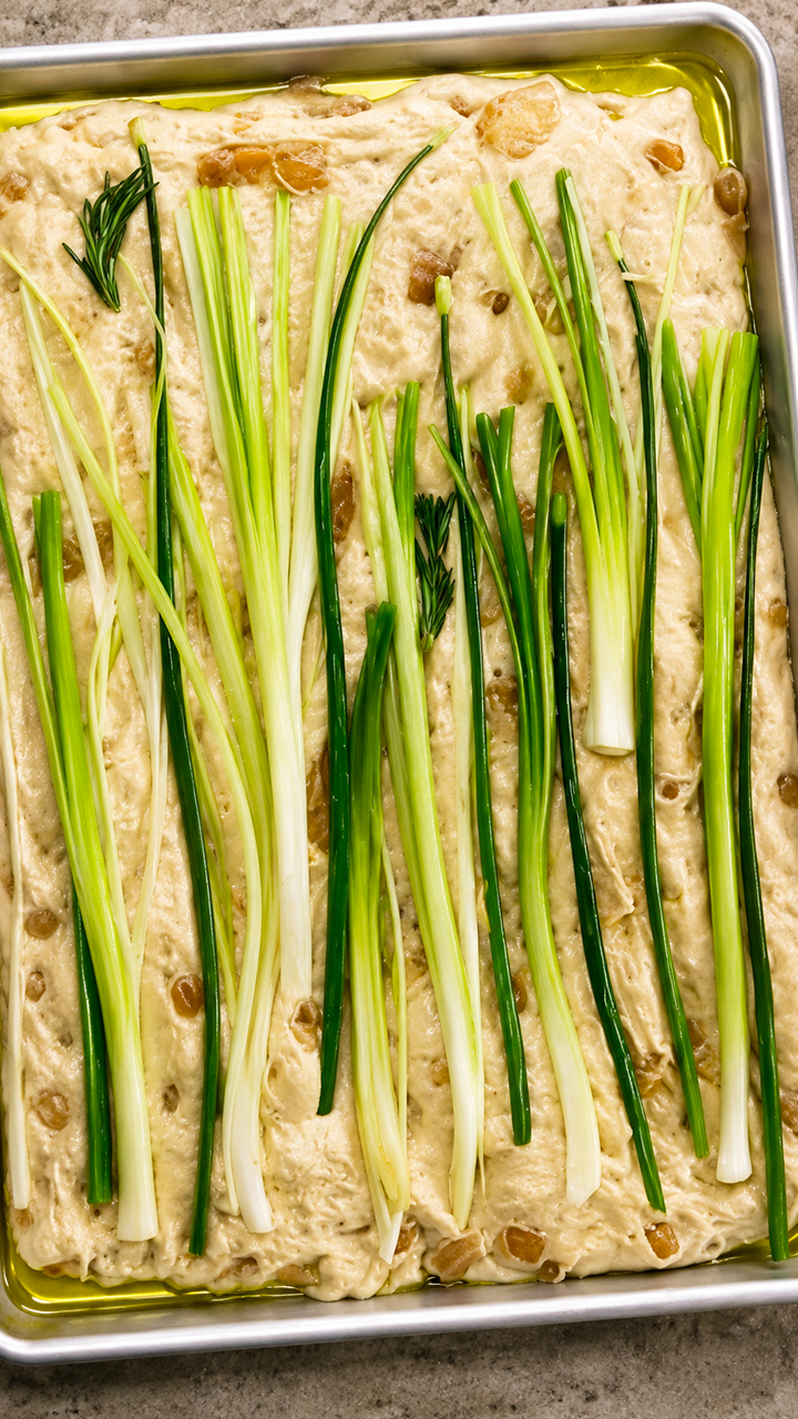 How to bake flavorful onion-and-leek focaccia