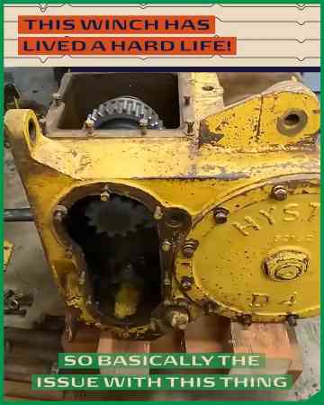 Caterpillar D4 winch overhaul
