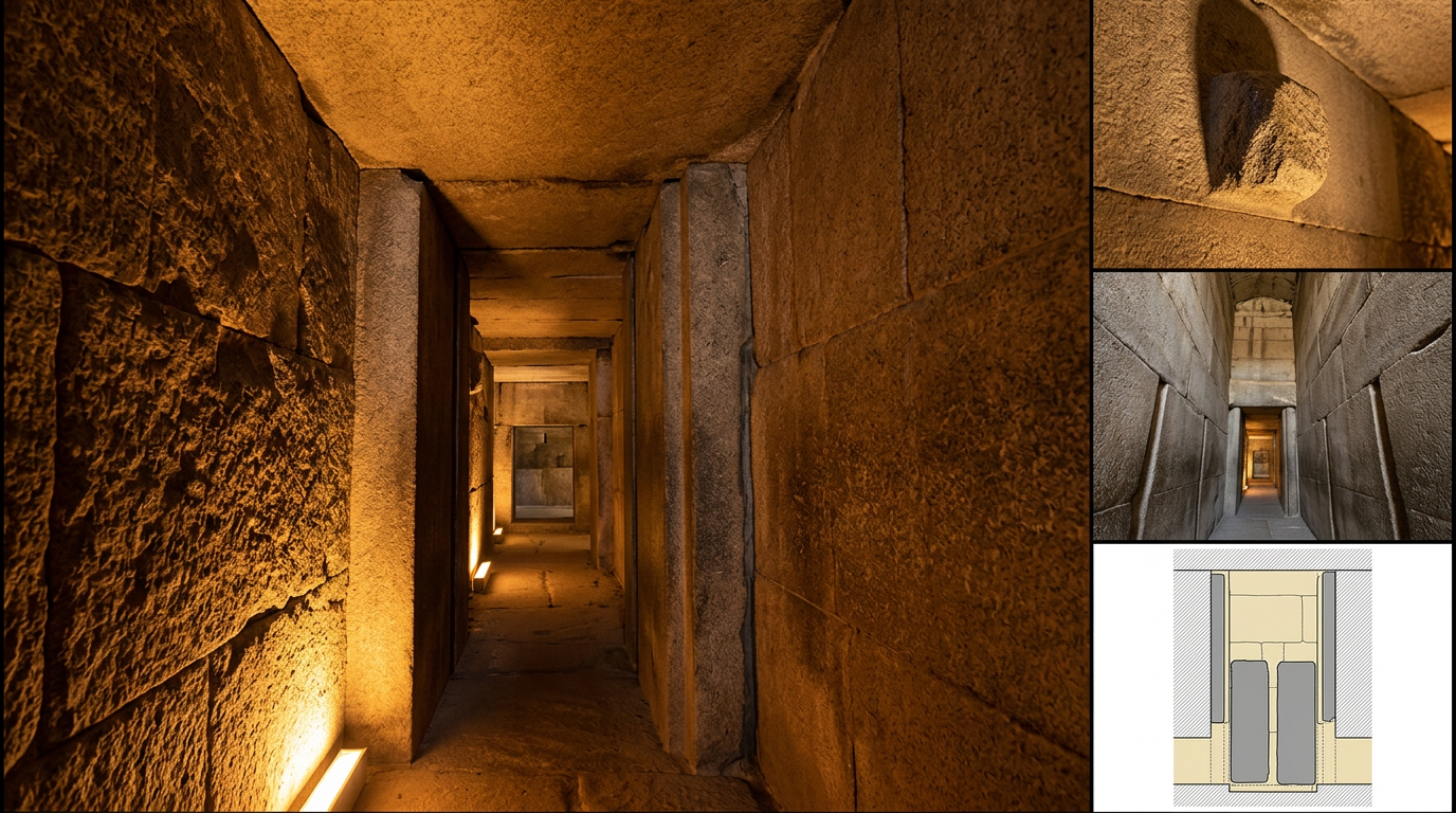 The pyramid's secret lock: Antechamber mystery solved
