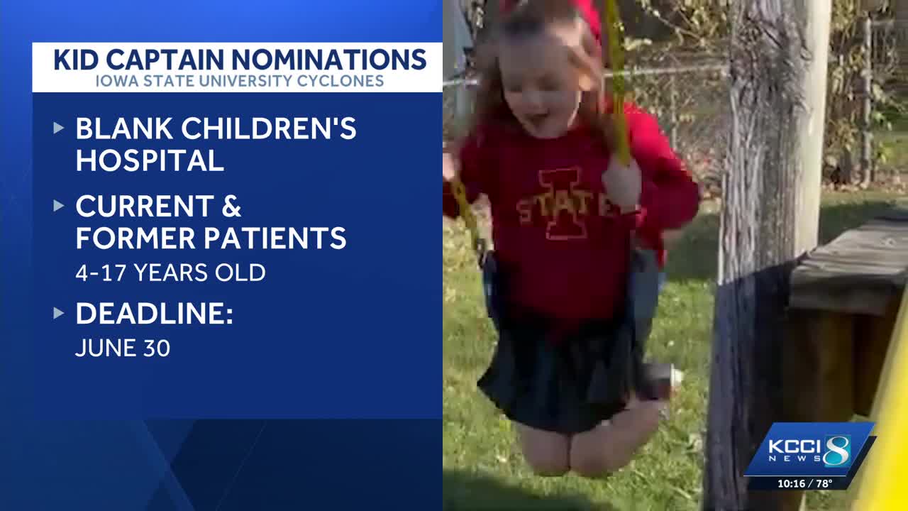 Iowa State opens 2026 Kid Captain nominations