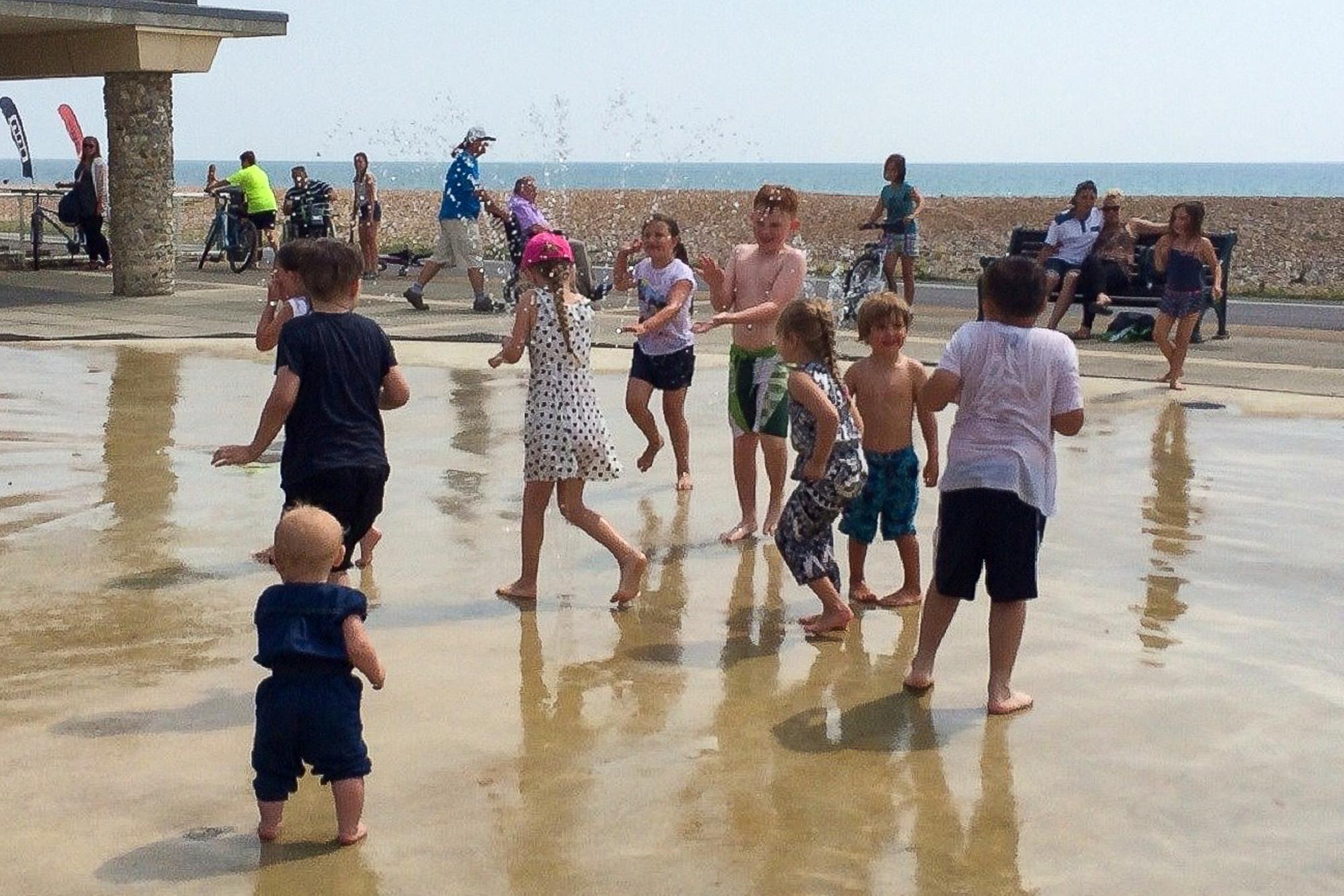 Worthing seafront splash pad up and running again