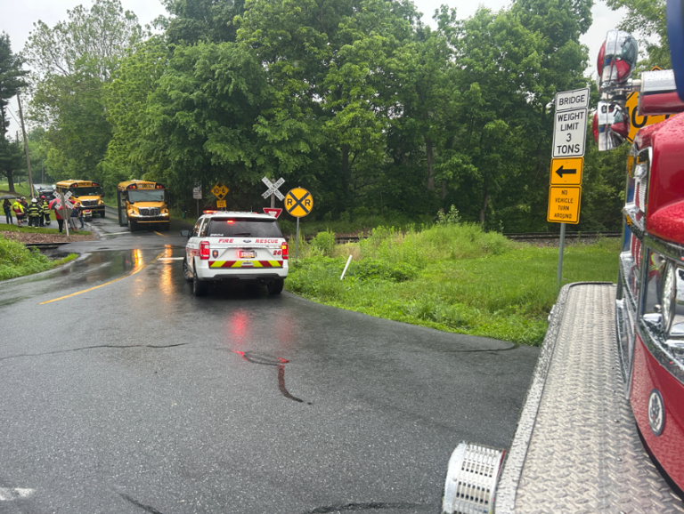 School bus heading to field trip struck large boulder, police say