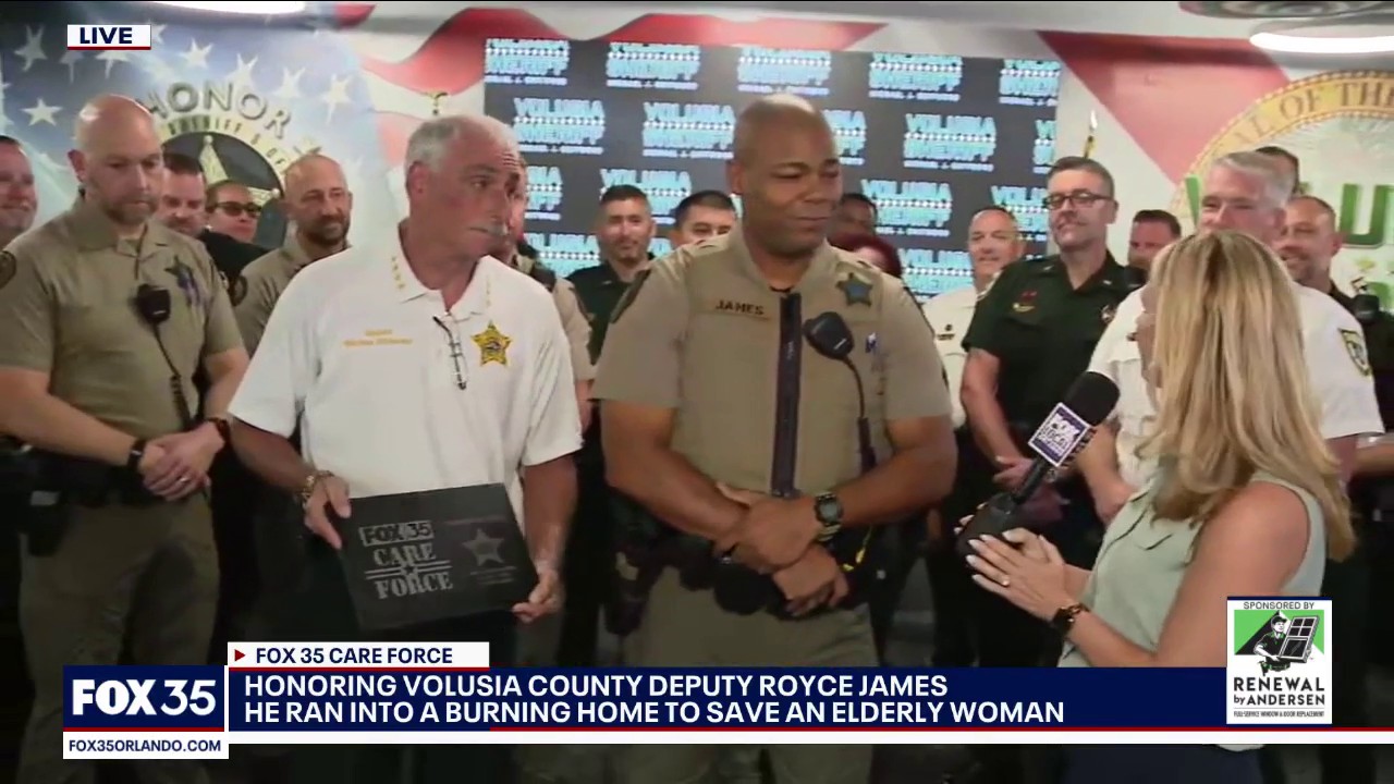 FOX 35 honors Volusia County deputy Royce James with Care Force Award