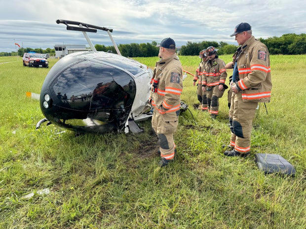 Helicopter's hard landing near Texas Motor Speedway leaves 2 people ...