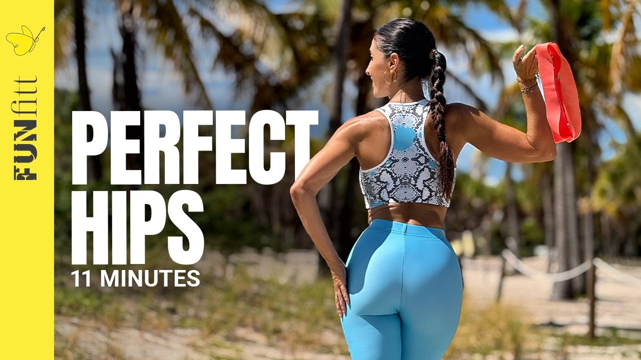Do this 10 minutes a day and sculpt your hips | Resistance band workout