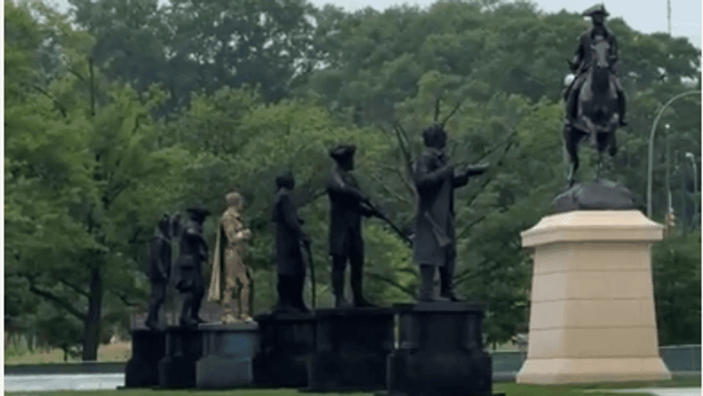 Bronze statues installed at DC's Freedom Plaza include controversial ...