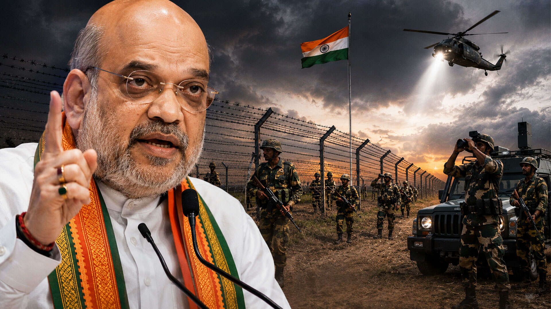 Amit Shah orders crackdown on illegal structures near Indo-Pak border ...