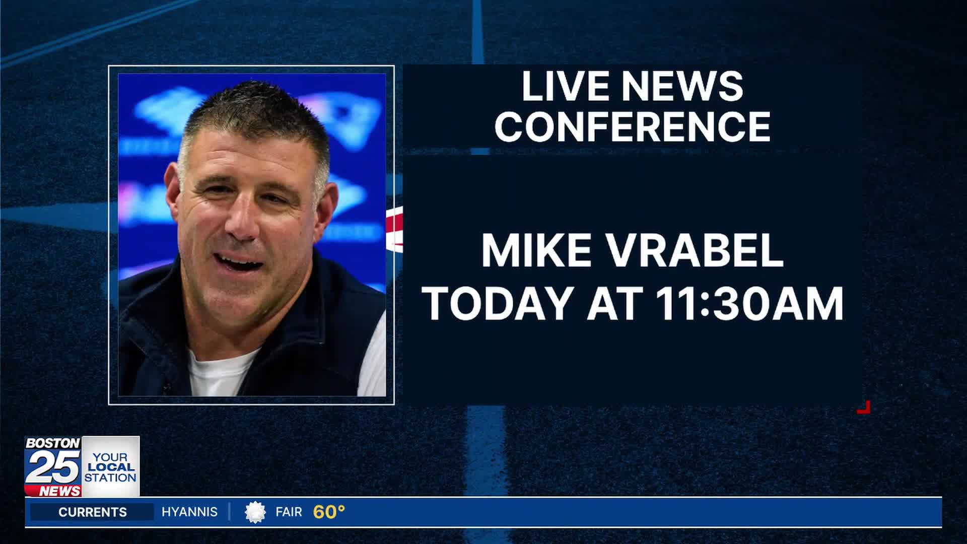 Patriots head coach Mike Vrabel to speak as team kicks off 2026 OTAs