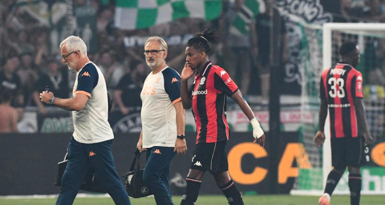 Nice : Hicham Boudaoui sort sur blessure après un choc violent à la ...