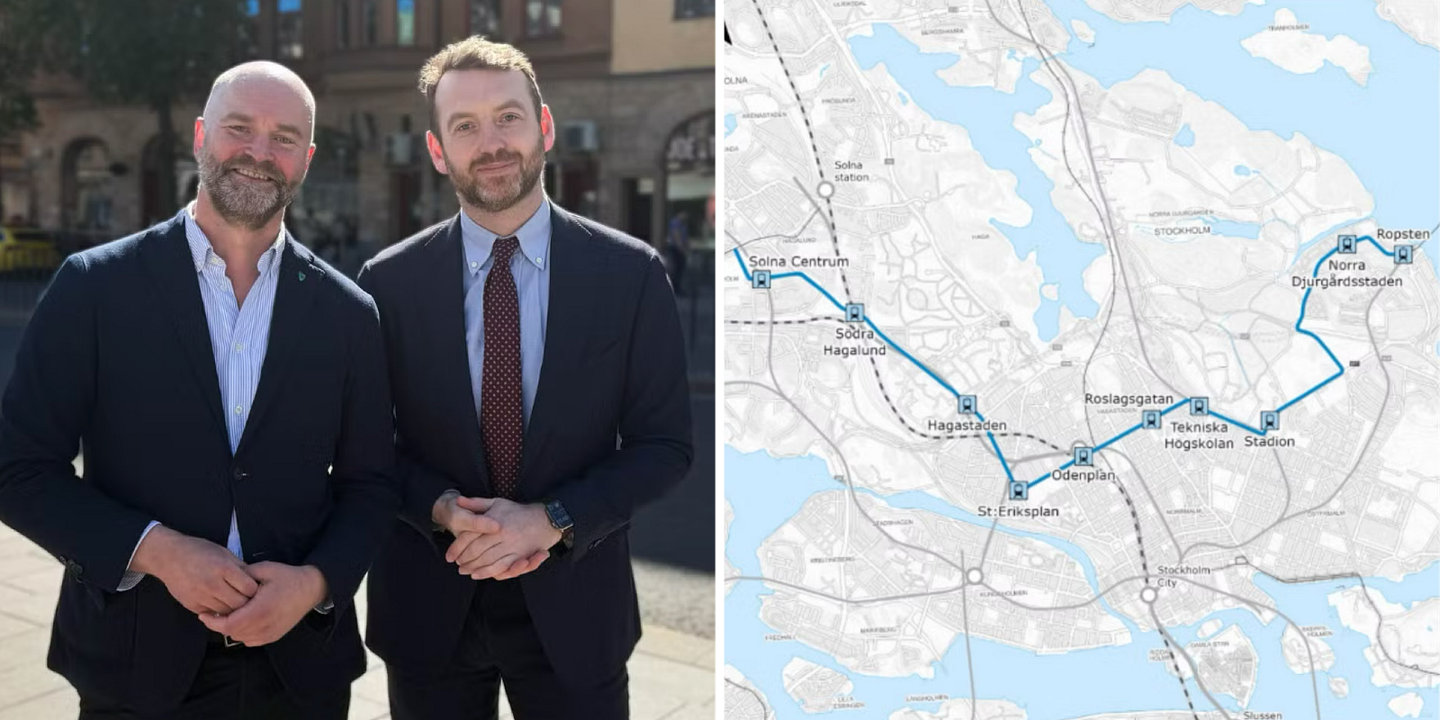 MP vill bygga spårväg mellan Solna och Ropsten