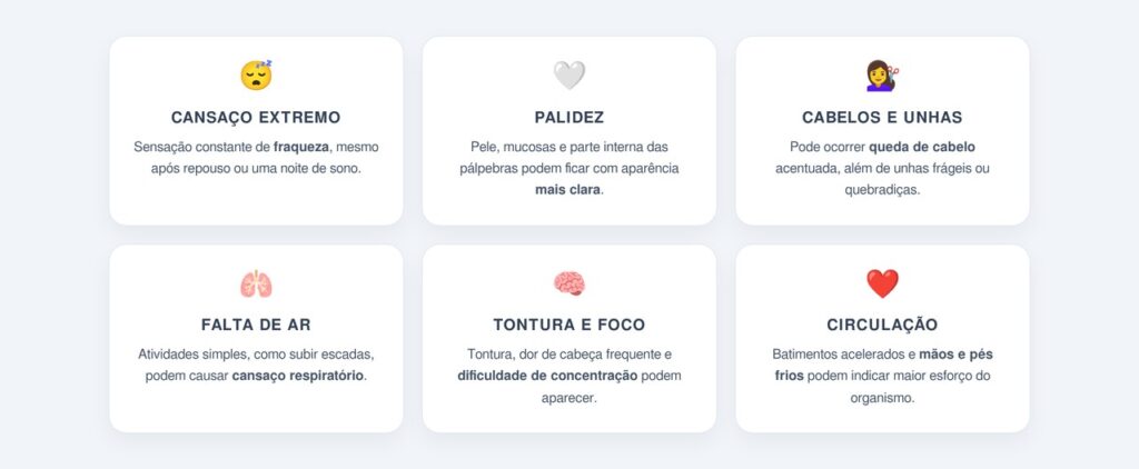 O que é a anemia ferropriva e como identificar os sinais do corpo?