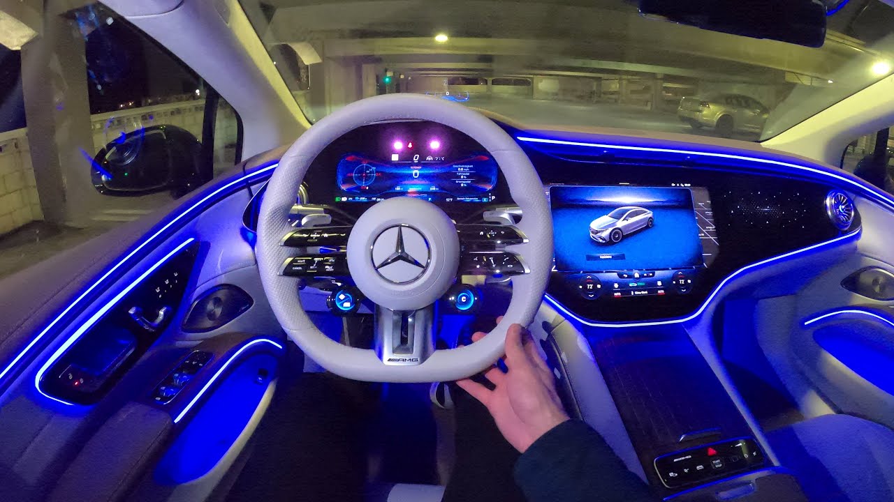 Mercedes EQS53 night drive feels like riding a spaceship