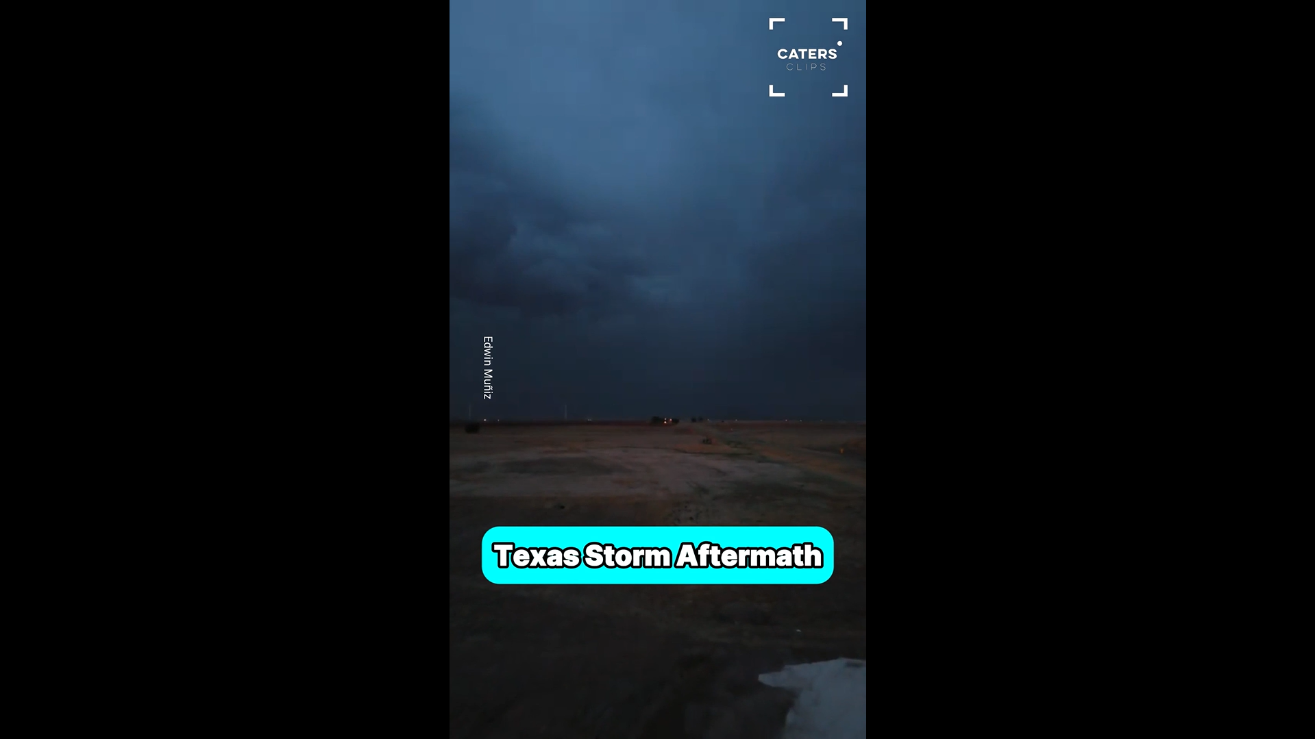 Purple lightning storm creates dramatic skies over Texas