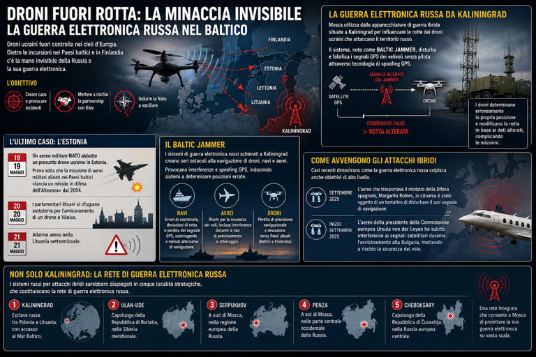 Ucraina, droni «impazziti» minacciano Finlandia, Estonia e Lituania: la ...