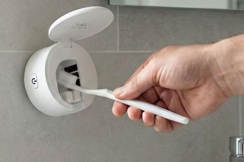 New £29.99 UV toothbrush cleaner kills 99.9% of bathroom bacteria in ...