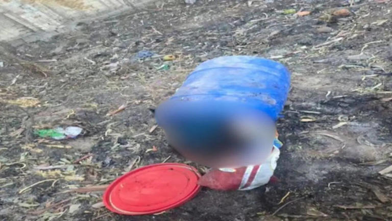 Woman’s body found stuffed inside blue drum in Punjab; heart-shaped ...