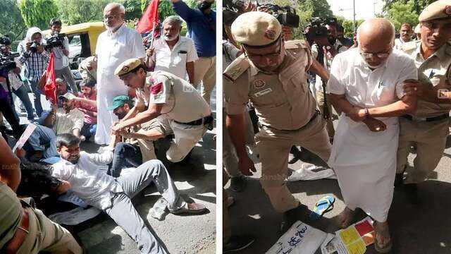CPI(M) leaders detained during protest at ED headquarters against ...