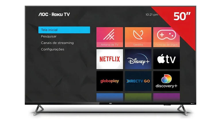 Só hoje! Cupom derruba preço de Smart TV 4K de 50 polegadas no Mercado ...