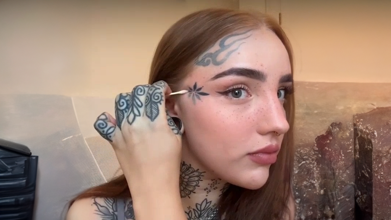 Tattoo session looks more like a workout class
