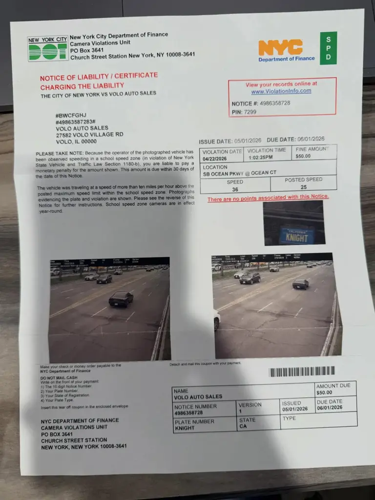 Knight Rider’s KITT replica receives speeding ticket while parked ...