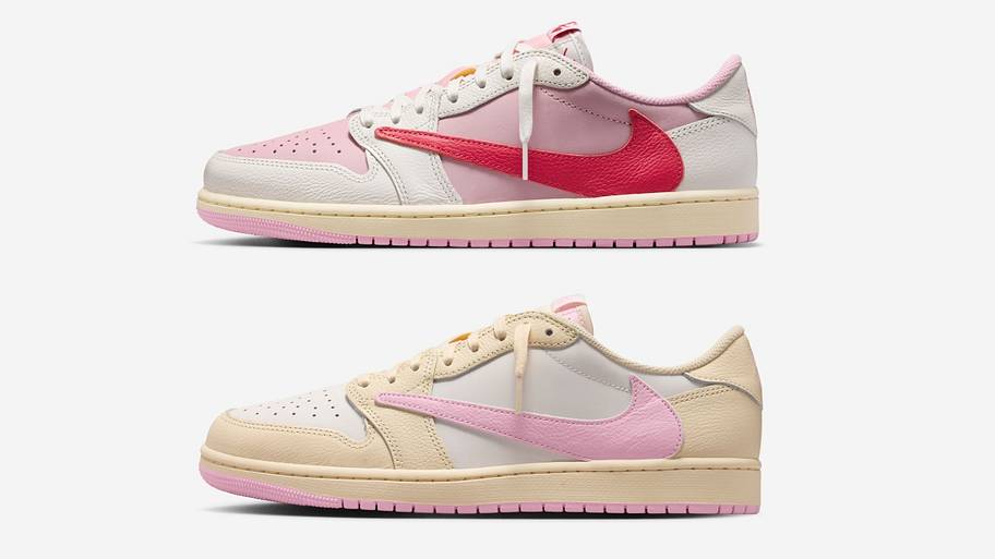 Travis Scott x Air Jordan 1 Low Pink Pack drops May 29