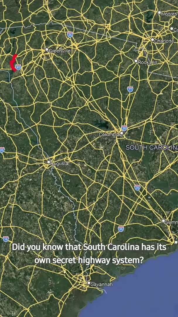 Why South Carolina's secret highway system is so strange #geography